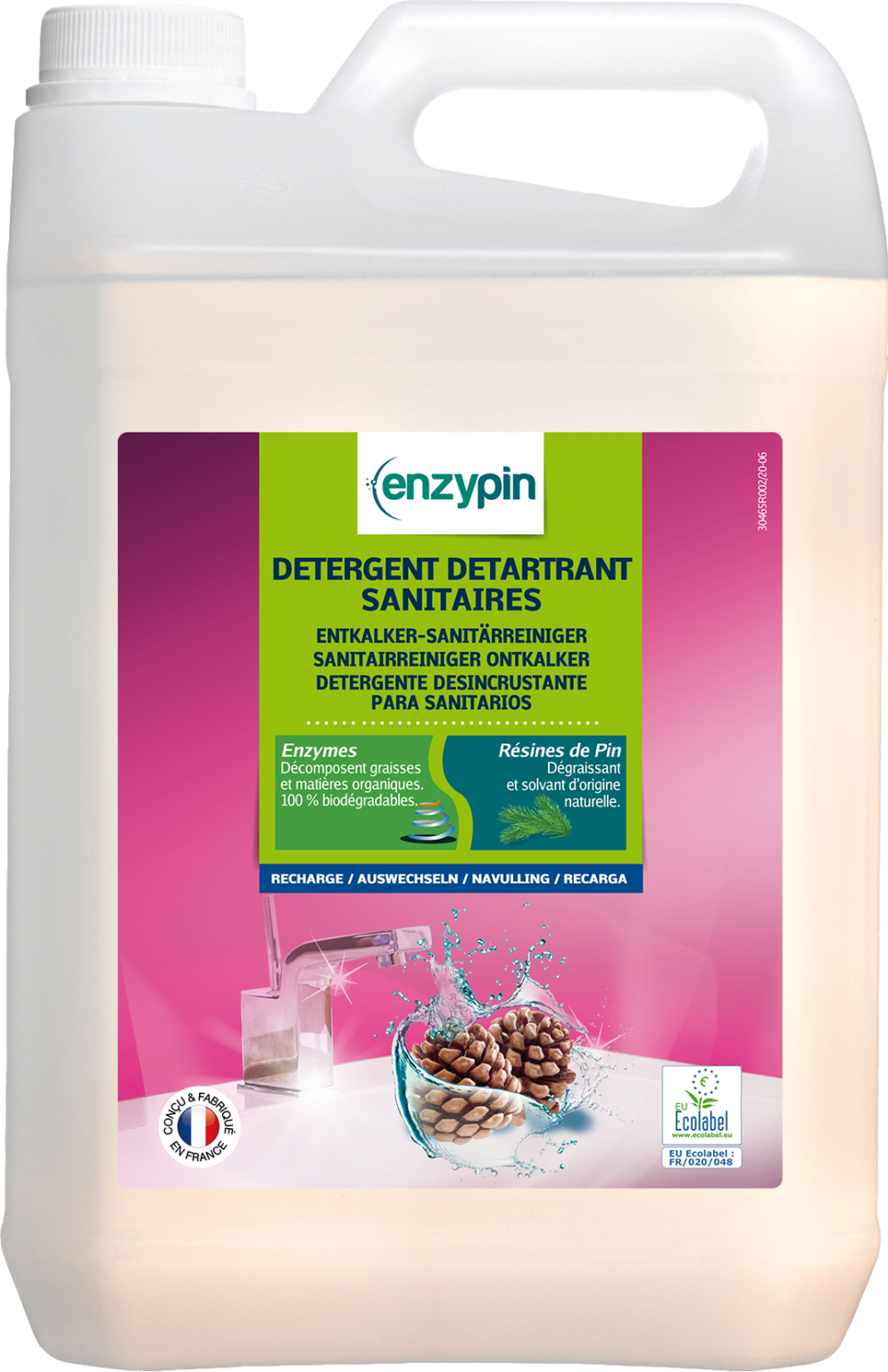 DETERGENT DETARTRANT SANITAIRES Enzypin | Action Pin