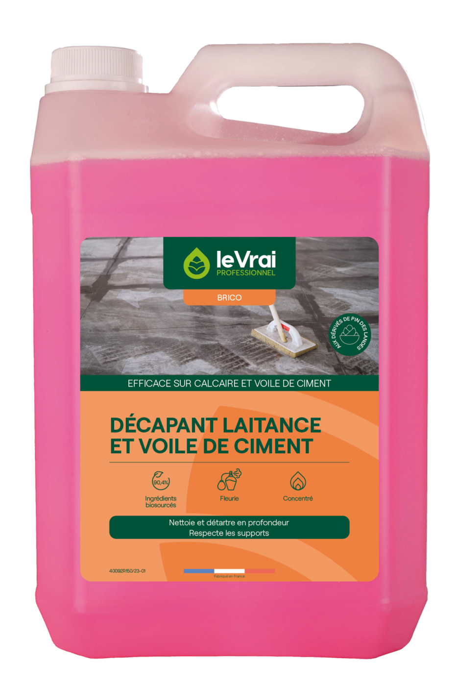 Détartrant professionnel et détergent désincrustant pour l'hygiène