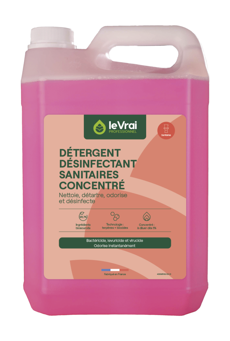 Le Vrai Professionnel Détergent désinfectant Sanitaires Concentré ...