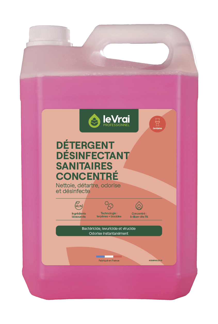 Le Vrai Professionnel Détergent désinfectant Sanitaires Concentré ...