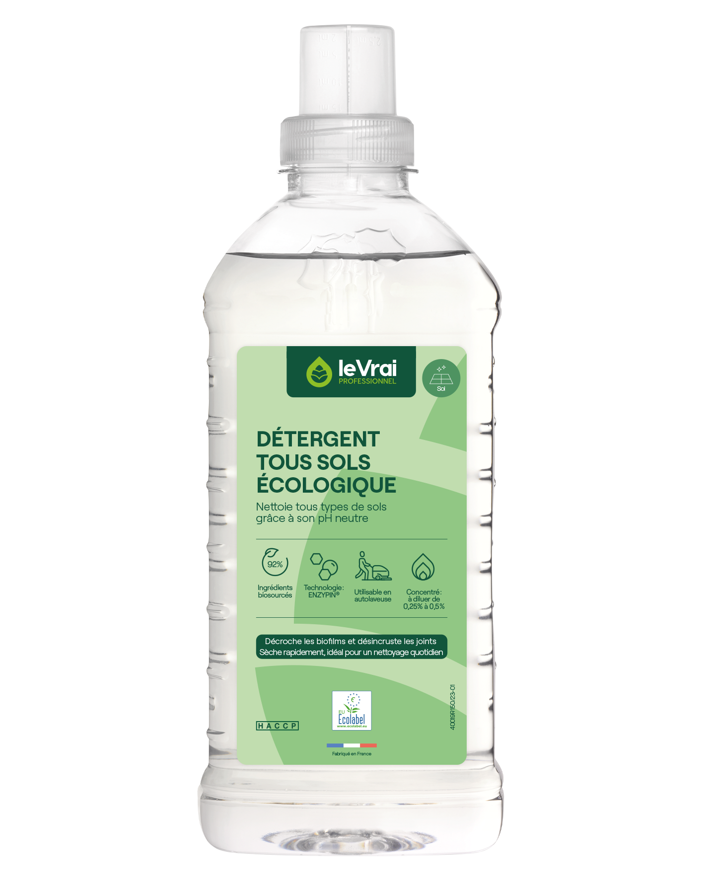 Le Vrai Professionnel Détergent Tous sols Ecologique Produits | Action Pin