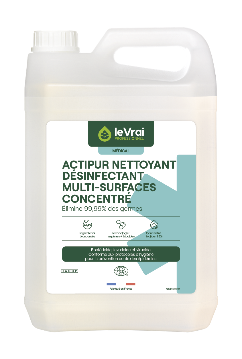 Le Vrai Professionnel Médical Actipur Nettoyant Désinfectant Multi-Surfaces Concentré Produits ...