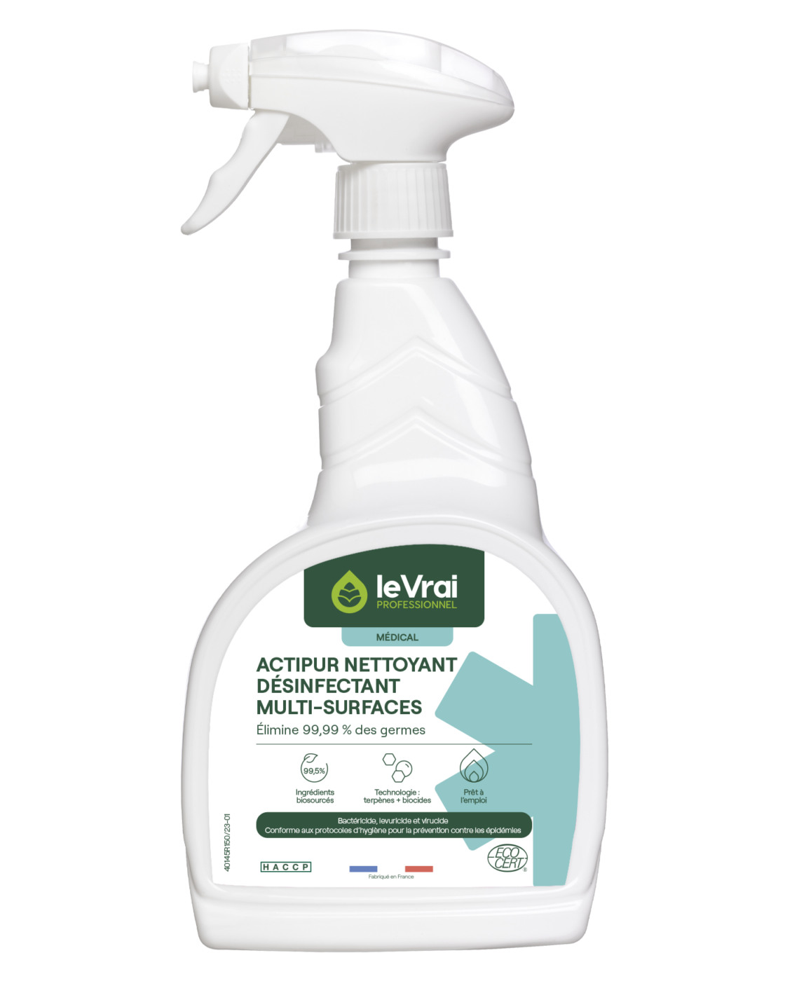 Le Vrai Professionnel Actipur Désinfectant Multi Surfaces Prêt à Lemploi Produits Action Pin
